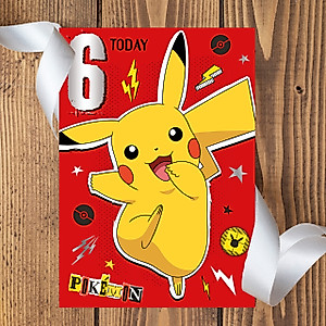 Danilo Promotions LTD Pokemon Birthday Card, 6 Today