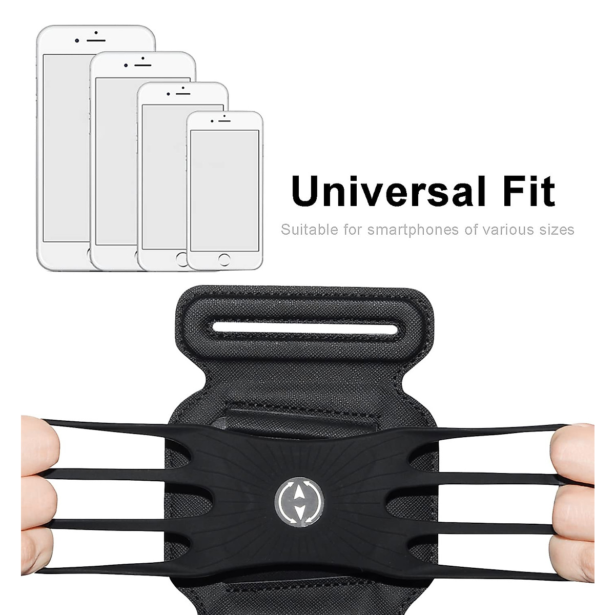 Bidook Armband Case Running Phone Holder 360° Rotatable Hiking Rowing Mountaineering Biking Phone Arm Band for iPhone 14 13 12 11 Pro Max Mini SE Xs XR X 8 7 Plus Samsung LG Google Pixel Motorola