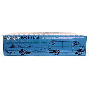 AMT Aqua Rod Race Team 1975 Chevy Van, Race Boat & Trailer 1:25 Scale Model Kit