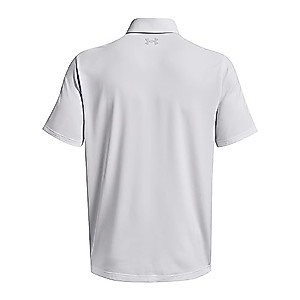 Under Armour Men's Standard Playoff Polo 3.0, (100) White/White/Halo Gray, Medium