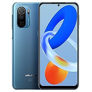 Ulefone Note 13P Unlocked Cell Phones, 4GB + 64GB, 6.5'' FHD+ Screen, 20MP Dual Rear Camera +16MP Front Camera, 8-core Processor, Dual Sim 4G Smartphone, 3-Card Slot Design, NFC, Android 11- Blue
