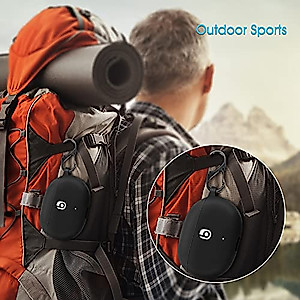 Fintie Silicone Case for New Beats Studio Buds, Shockproof Earbuds Cover with Keychain Carabiner Support Wireless Charging (Black)