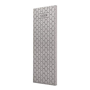 S SATC Diamond Sharpening Stone 2 Side Grit 400/1000 Diamond Plate Honing Stone 8-inch Hone Sharpener