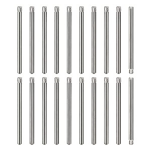 Tool parts 2.5x50mm 304 Stainless Steel Dowel Pins - 20Pcs Knurled Head Flat End Dowel Pin
