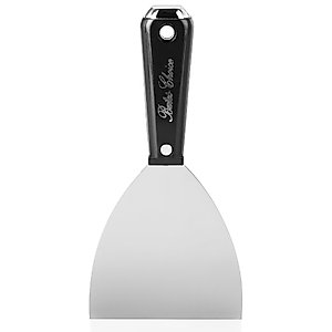 Bates- Putty Knife, 4 Inch, Carbon Steel, Flexible, Metal Scraper, Drywall Spackle Knife, Metal Paint Scraper Tool, Putty Knife Scraper, Wall Scraper, Metal Putty Knife, Drywall Putty Knife