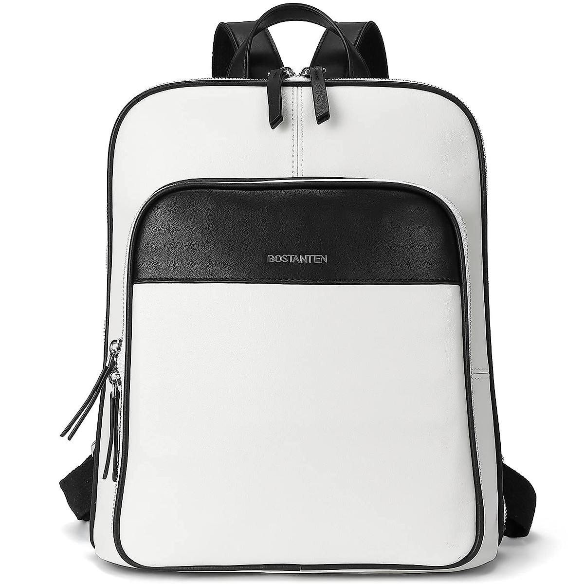 BOSTANTEN Backpack Purse for Women and Briefcase for Women Leather Laptop Bag Business Work Tote Stylish Black