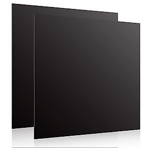 LOYORTY 2PCS 12 x 12 x 1/16(0.06") Inch Anodized Aluminum Sheet, 5052 Black Aluminum Engraving Blanks, 1.5MM Thin Metal Plates for Laser Engraving, Crafting, DIY, House Decoration