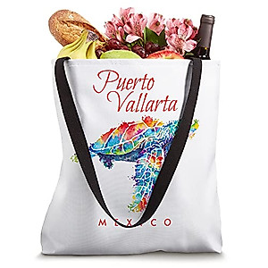 Puerto Vallarta Mexico Watercolor Sea Turtle Tote Bag