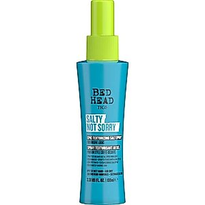 TIGI Bed Head Salty Not Sorry texturizing Salt Spray for Natural Undone Hairstyles 3.38 fl oz