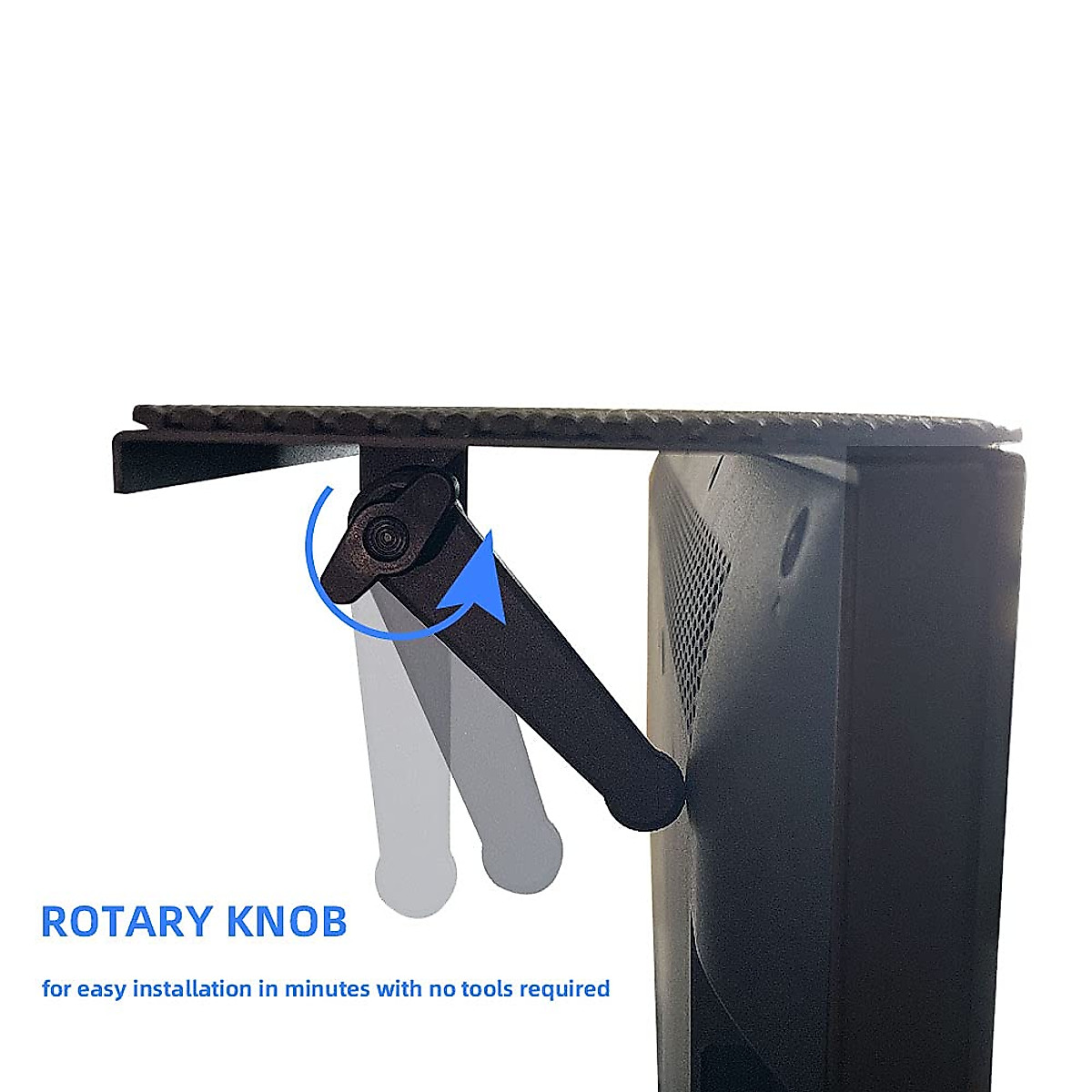 ZANOLY Monitor Top Shelf Screen Top Shelf TV Top Shelf Adjustable Storage Bracket Computer Screen Shelf for Media Boxes, Game Console, Router and Home Decor，2pck