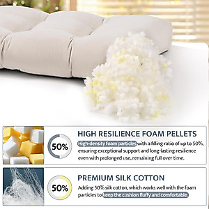 mudilun Custom Bench Cushion Non-Slip Bench Cushions for Indoor/Outdoor Furniture Waterproof Patio Furniture Cushions