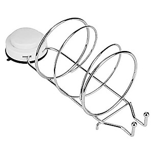 Natudeco Hair Dryer Holder Lift-Free stabilizer Spiral Suction Cups Clothes Rack Bathroom Storage Strong Load-Bearing Capacity for Curling Irons Shears Combs