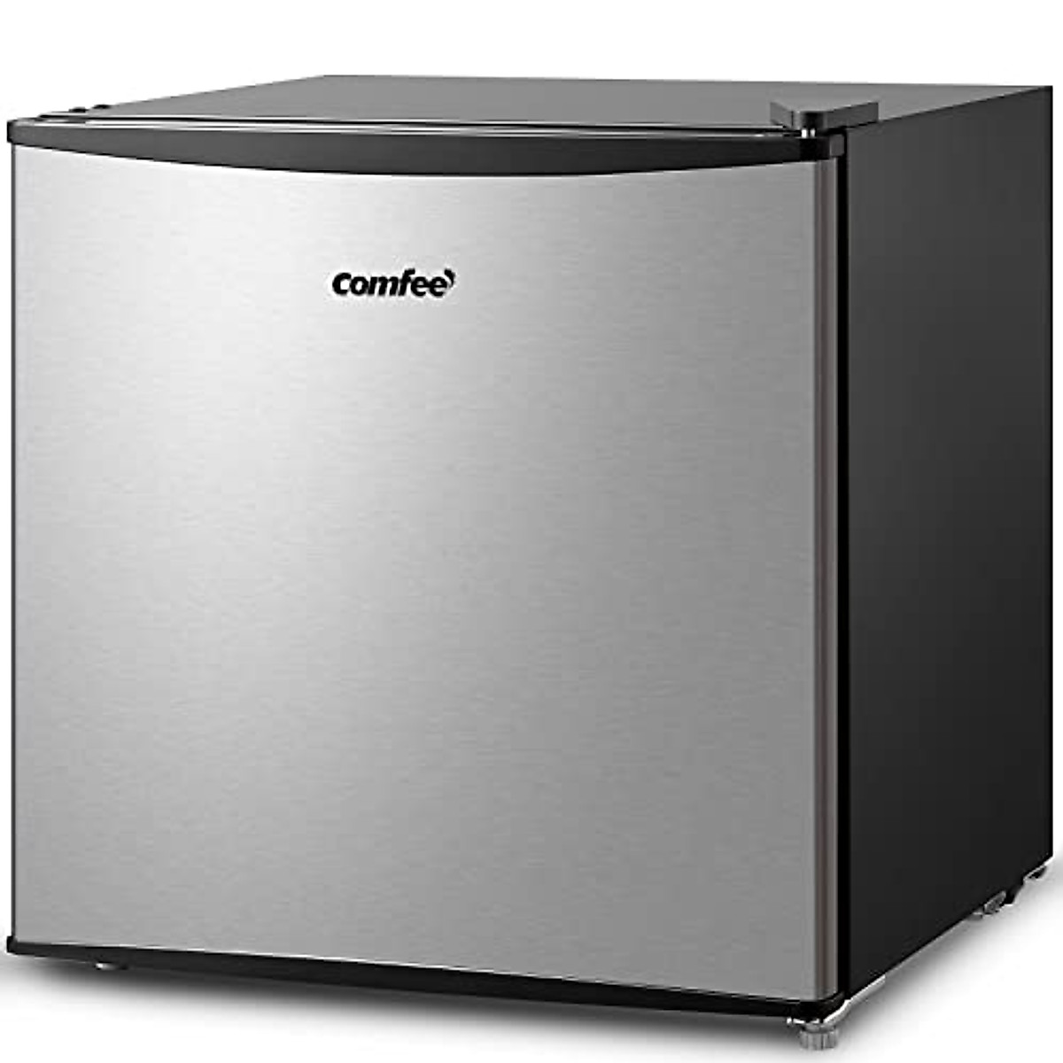 COMFEE' 1.7 Cubic Feet All Refrigerator Flawless Appearance/Energy Saving/Adjustale Legs/Adjustable Thermostats for home/dorm/garage Silver