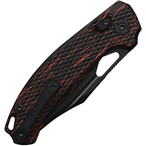 Kunwu Knives DJANGO Crossbar Lock Red/Blk KUNX707A1
