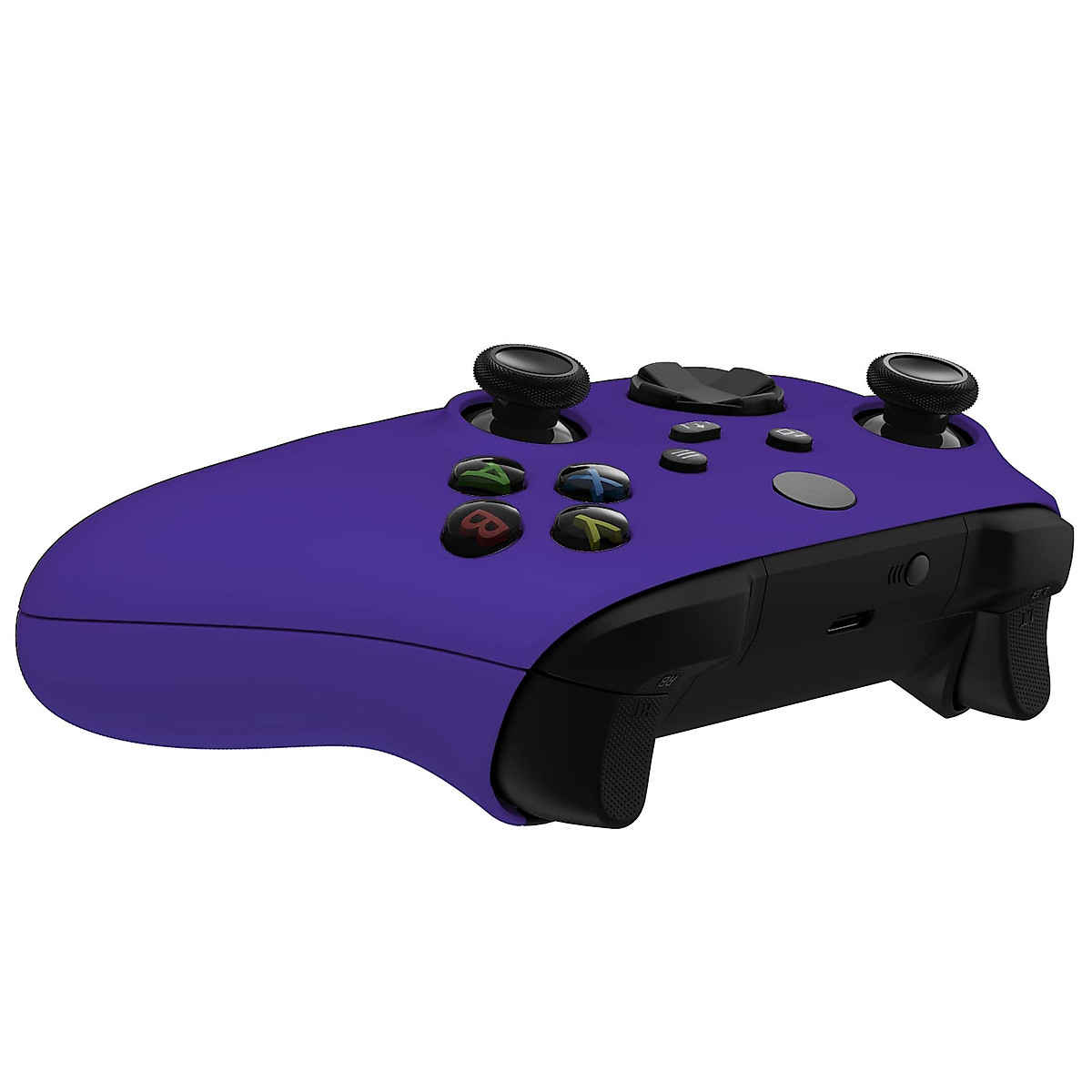 eXtremeRate Side Rails Grips Shell for Xbox Series X & S Controller, Purple Soft Touch Grip Custom Accessories Back Panels Cover Faceplate for Xbox Core Wireless Controller [Controller Excluded]