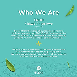 EQUO Coffee Drinking Straws, Disposable, Biodegradable, Compostable, and Plastic-Free, Pack of 50, Boba
