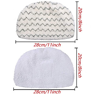 ZNBHEPA 4 Pack Replacement Pads for Bissell Powerfresh Hard Floor Steam Cleaner 1940 1440 1544 1806 2075 Series Steam Mop Compare to Part # 5938 & 203-2633.