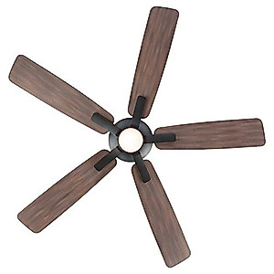 Mykonos Indoor and Outdoor 5-Blade Smart Ceiling Fan 60in Oil Rubbed Bronze Barn Wood with 3000K LED Light Kit and Remote Control