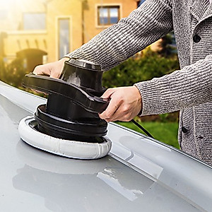 Wagan EL2078 10-Inch Euro Waxer Orbital Buffer 3500rpm 10 ElectricCar Buffer Polisher Waxer Machine Ergonomic Handle Design Wool Pads for Car Buffers and Polishers