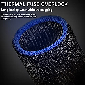 QUEEN KING 30 Pieces Gaming Finger Sleeves, 0.15mm Superconducting Nanofibers Silver Fiber Finger Sleeve, Anti-Sweat Breathable Finger Covers with a scrub box for All Touchscreen Devices