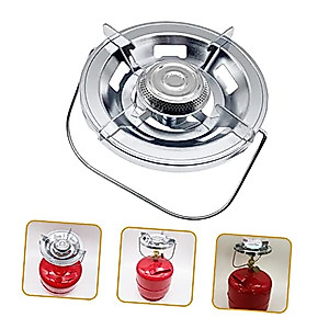 INOOMP Liquefied Gas Burner Single Burner Propane Stove Camping Stove Burner Camp Stove Mini Wood Portable Gas Stove Small Gas Stove Portable Travel Butane Stove Middle East Zinc Alloy