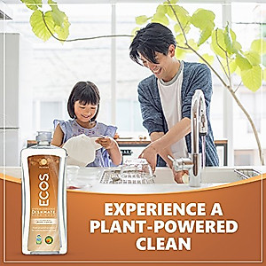 Earth Friendly Products Dishmate, Dishwashing Liquid, Natural Almond, 25 Ounce (Pack of 3)