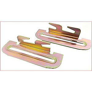 Tech Team #00744 Head and Foot Board Hook Set, Attach a Headboard and Footboard to a Metal Bed Frame, Set of 4, Hardware Included