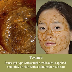 [I'M FROM] Mugwort Mask 3.88 fl oz | Natural Herb, Tea tree, Wash-off, Cooling and fast Soothing Breakouts, for Sensitive skin