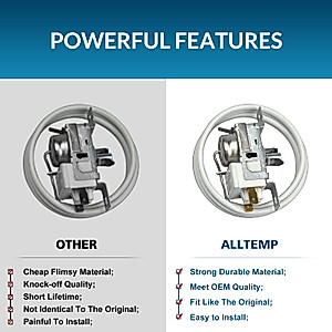 2198202 Refrigerator Cold Control Thermostat Replacement Compatible Whirlpool Kenmore 2161284 2198201 PS11739232 AP6006166 WP2198202