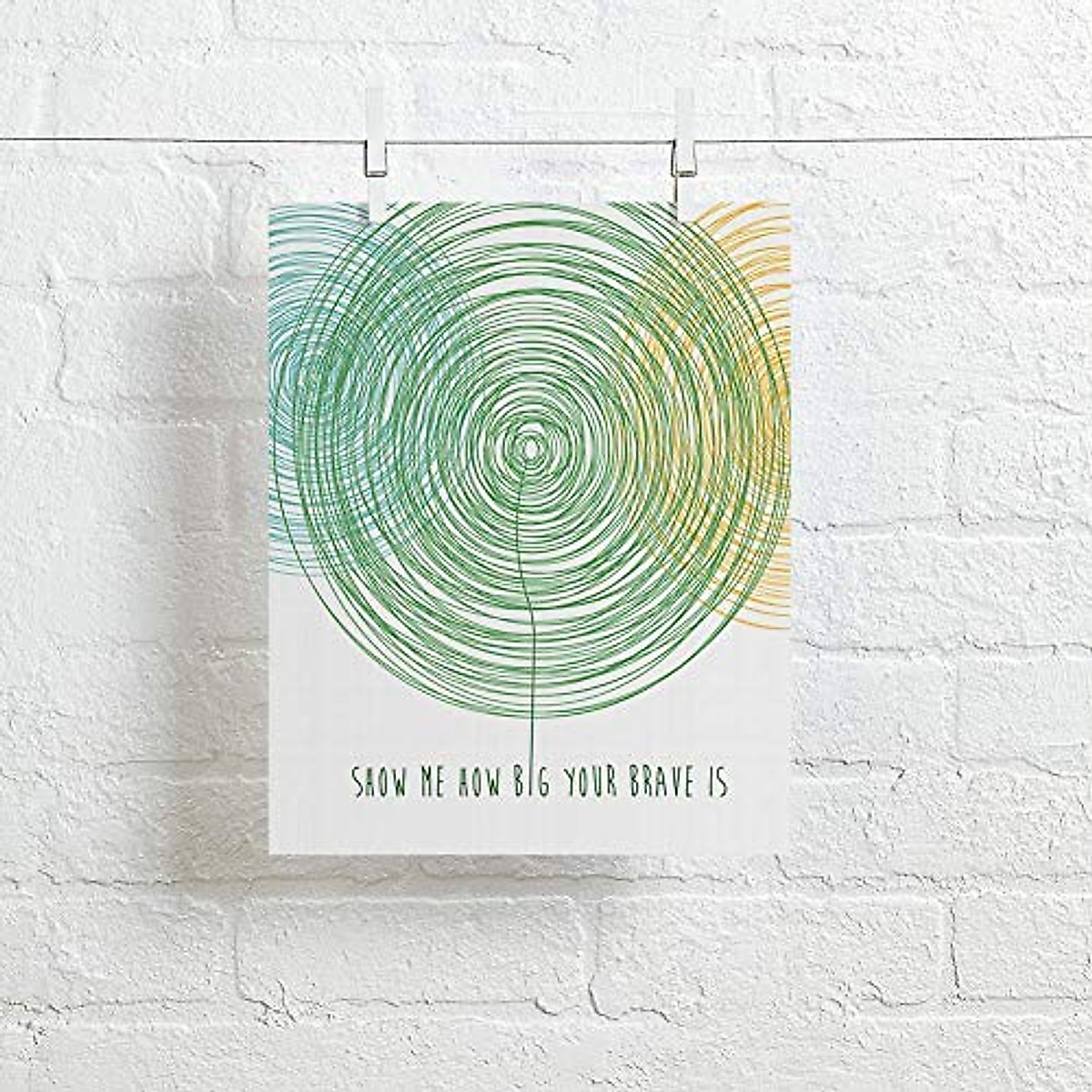 Sara Bareilles | Brave - song lyric wall art print inspirational music poster