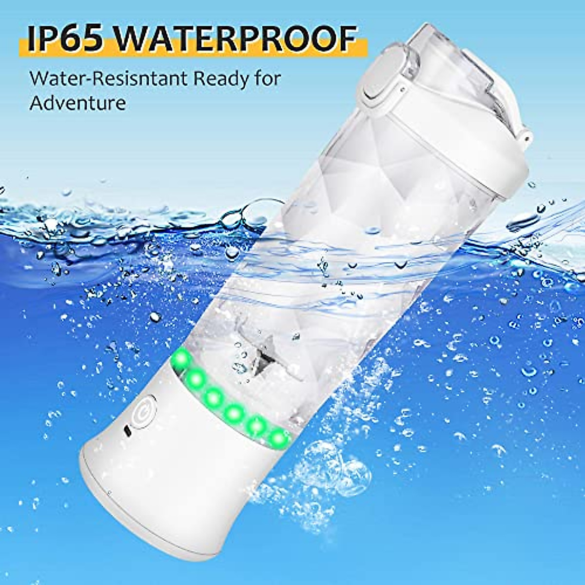 Portable Blender, Personal Blender for Shakes and Smoothies, Personal Smoothie Blender with USB Rechargeable, Strong Stainless-Steel Blades Fruit Mini Mixer for Home, Office, Travel