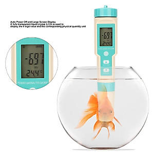 Water Quality Test Pen, 7 in 1 Design Pool Water Test Kit,PHTester Digital 0 °C-60 °C Range, High Pen Tester for Swimming Pools and SPA Aquaponic Aquariums