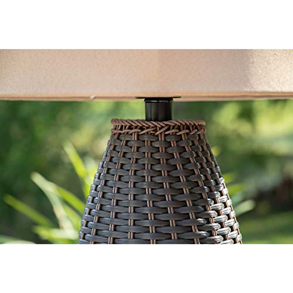Kenroy Home 32203BRZ Sunset Outdoor Table Lamp with Bronze Finish, Casual Style, 29.25" Height, 16" Width, 16" Depth