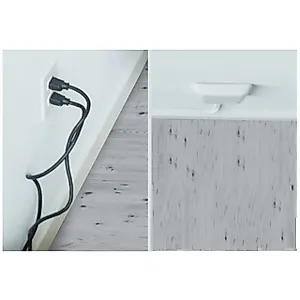 Sleek Socket - The Original & Patented Ultra-Thin Outlet Concealer with Cord Concealer Kit, 3 Outlet, 3-Foot Cord, Universal Size, UL Certified (Ideal for Kitchens, Small Spots & Behind Furniture)