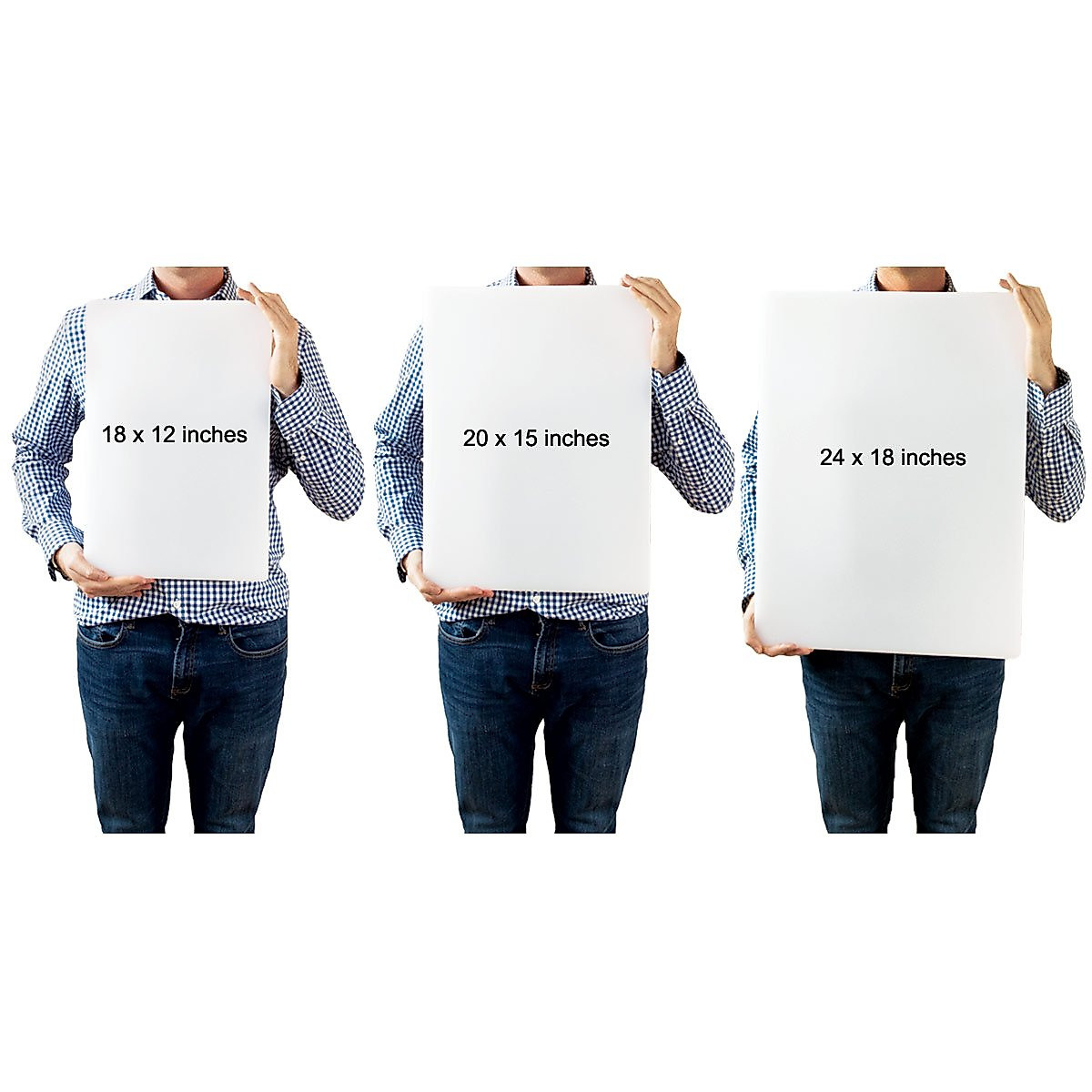 Thirteen Chefs Large Cutting Boards for Kitchen - 18" x 12" x .5" Professional HDPE Plastic Chopping Board for Carving, Dicing, Mashing and More - Commercial Grade & Dishwasher Safe, White