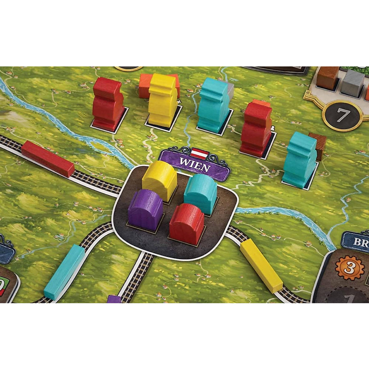 Capstone Games: Imperial Steam, Strategy Board Game, Plan, Build and Expand Your Railway Network, 2 to 5 Players, 120 Minute Play Time, Ages 15 and Up