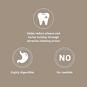 Amazon Brand - Wonder Bound Beef Flavor Dog Treat Sticks - 10 Count - Rawhide-Free, Dental Health Chews for Plaque & Tartar Control, Easy to Digest, Long-Lasting