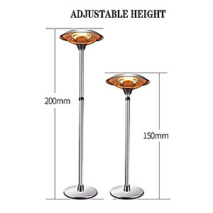 LUYIYI Heater, Outdoor Commercial Umbrella Heater Stove, Height Adjustable, Suitable for Home Garden