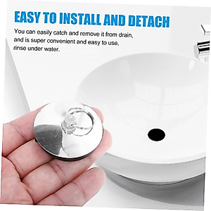 jojofuny 21 Pcs Sink Stopper Hard Case with Foam Kitchen Hole Cover Bathtub Stopper Bath Tub Drain Plug Roofing Torch Kitchen Drains Stopper Bathtub Plug Wooden Barrel Stainless Steel