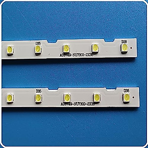 HABITZ LED Strip 38leds Compatible with Samsung UE49NU7120 49NU7100 AOT_49_NU7300_NU7100_2X38_3030C BN61-15483A LM41-00557A UE49NU7140 UE49NU7100