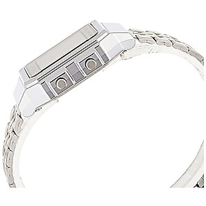 Casio - A500WA-7D - Vintage - Unisex Watch - Digital Quartz - LCD Dial - Grey Steel Strap, LCD/Grey, Bracelet, LCD/Grey, Bracelet