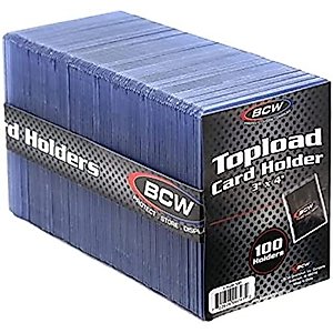BCW 1-TLCH-100 3X4 Topload Card Holder - Standard