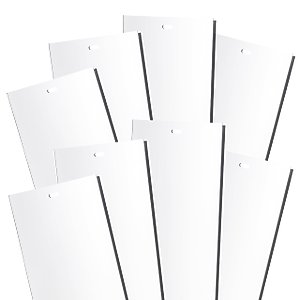 White Vertical Blinds Replacement Slats, for Doors and Windows. Easy Install Standard Replacement, 82.5” Long (2)