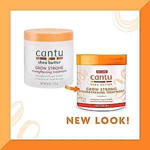 Cantu Grow Strong Strengthening Treatment, 6 Oz, White