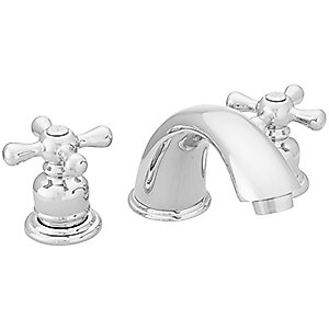 Elements of Design EB961AX Mini Widespread Lavatory Faucet with Retail Pop-Up, 5-3/4" in Spout Reach, Polished Chrome