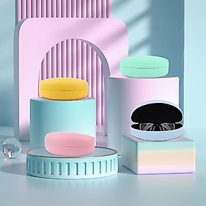 CHZZMS 4 PACK Extra Large Hard Shell Eyeglasses Case, Protective Case For Eyeglasses and Sunglasses (4 PACK-B)