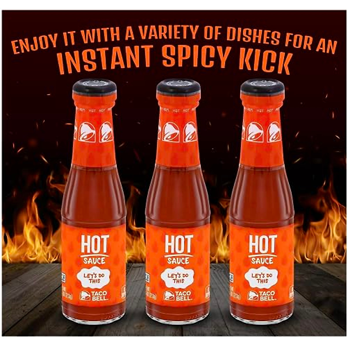 Taco Bell Hot Sauce Bottle 7.5 oz. (2-Pack)