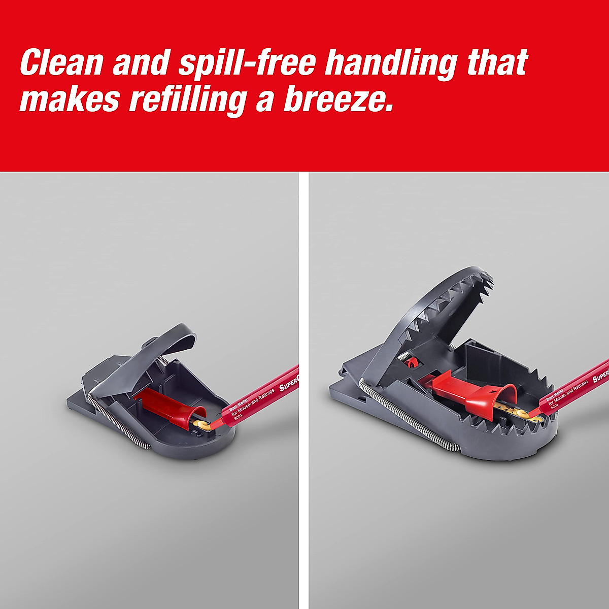 SWISSINNO Mouse and Rat Trap Bait Syringes - Replacement System - Bait for Rodent - Attracts Mice and Rats - Pests Attractant - Peanut Butter - Pest Control Safe for Children and Pets. Set of 2