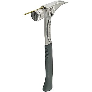 Stiletto TBM14RMC Tibone Mini-14 oz. Replaceable Milled Face Hammer with A Curved 16" Titanium Handle