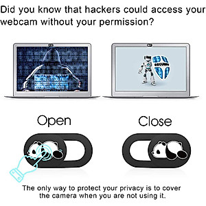 Mobestech Computer Camera 6Pcs Laptop Camera Cover Cartoon Slide Laptop Webcam Cover Slide Web Cam Privacy Cover Camera Sticker for Laptop, PC, and More Accessories Laptop Stickers